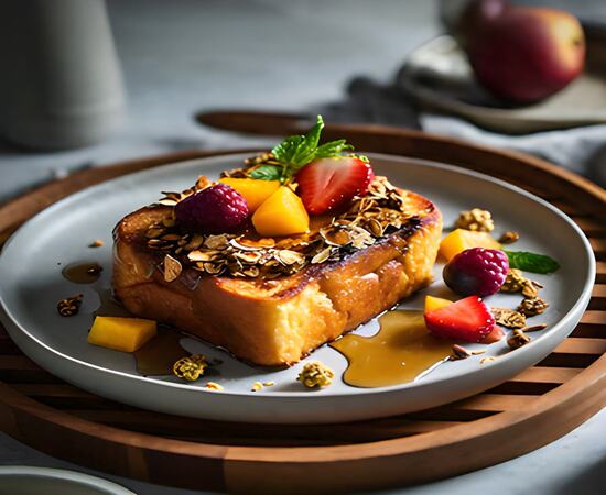 Muesli-Crusted French Toast – Bagrry's