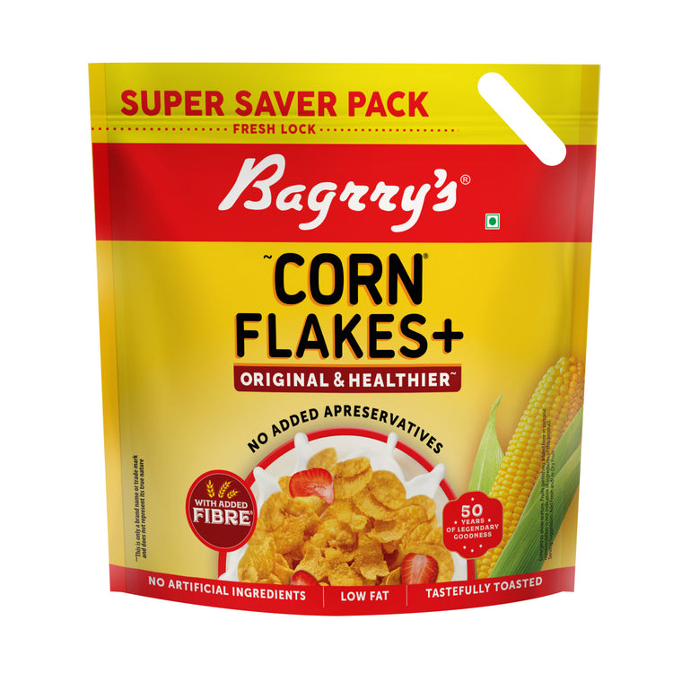 Bagrry's Corn Flakes - Buy 2X Fibre Rich Corn Flakes Online
